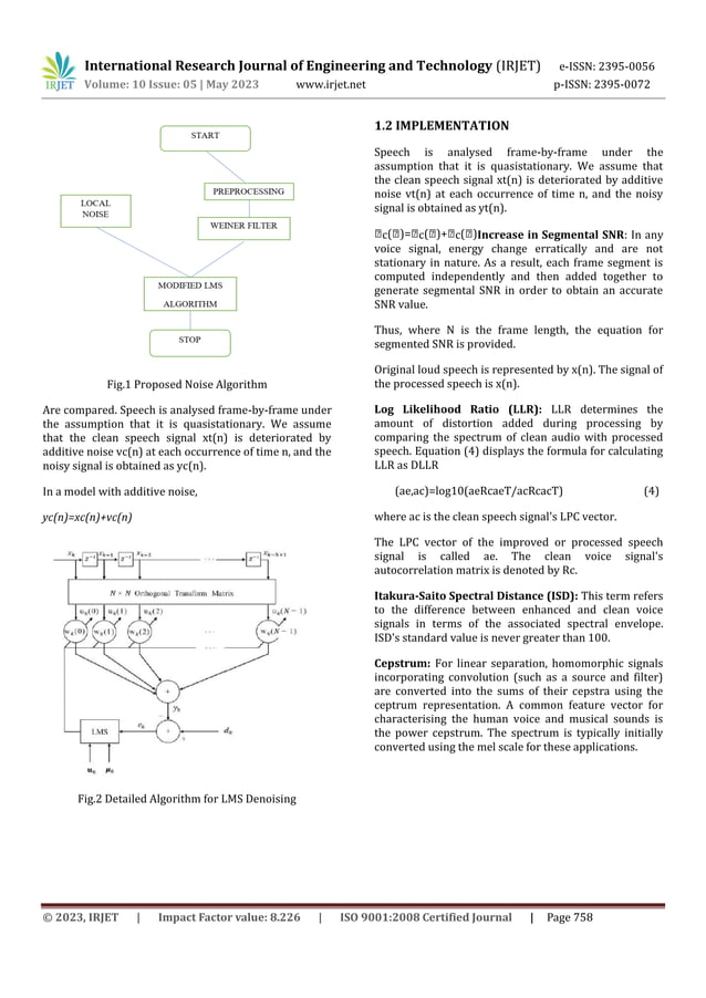A Noise Reduction Method Based On Modified Least Mean Square Algorithm Of Real Time Speech