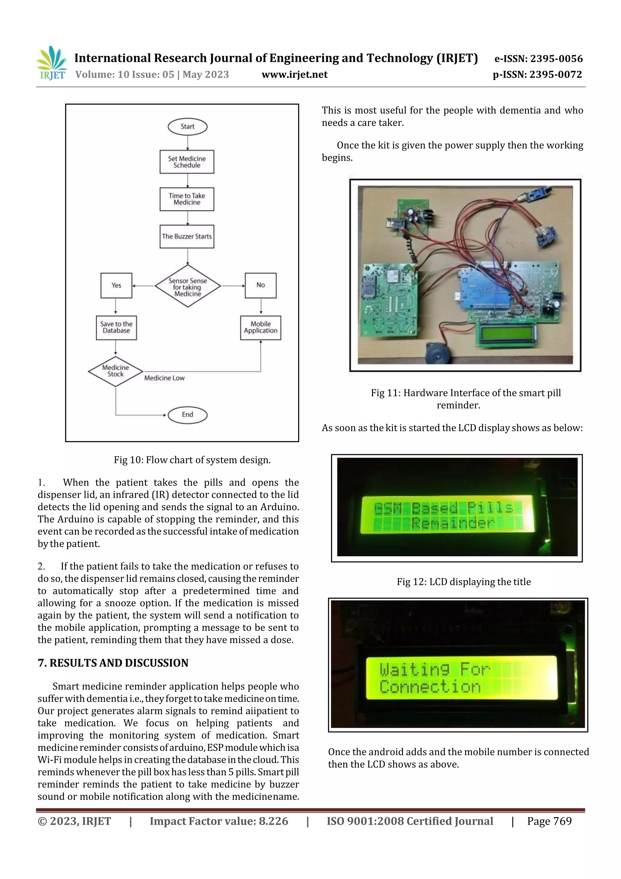Smart Pill Reminder and Monitoring System | PDF
