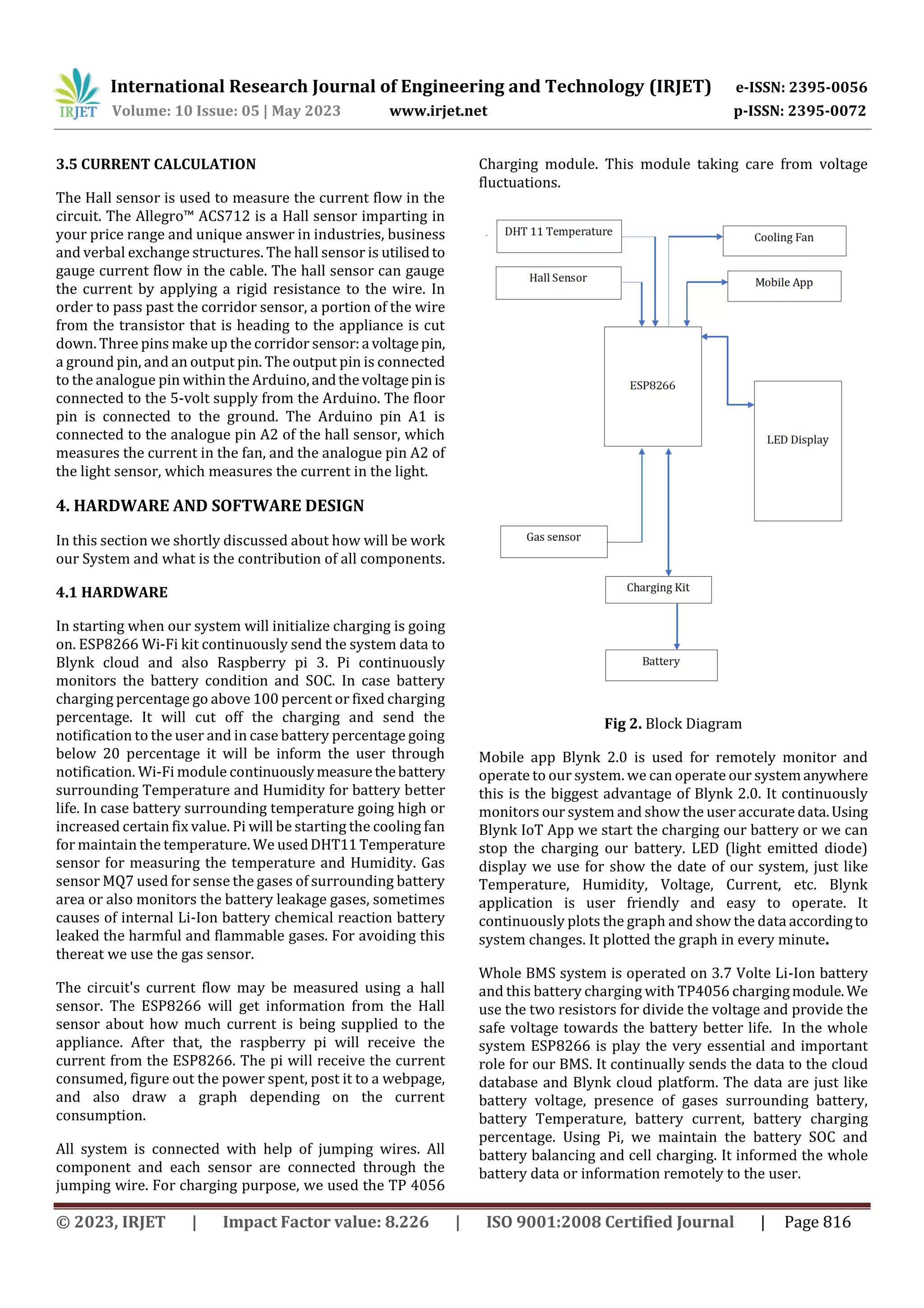 IoT Based Battery Management System | PDF