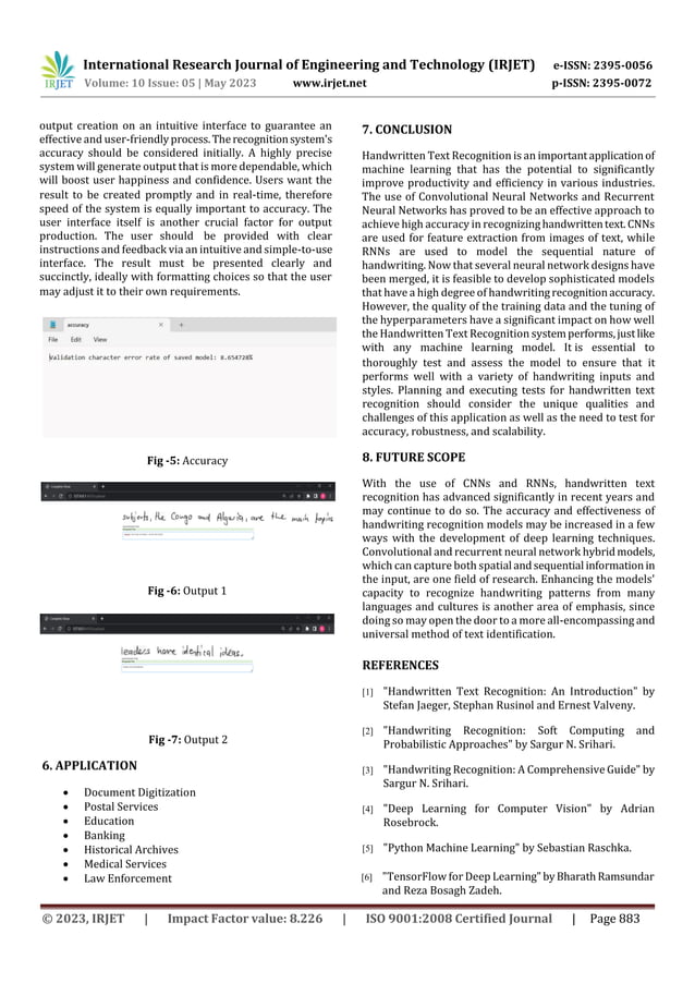 Handwritten Text Recognition Using Machine Learning | PDF