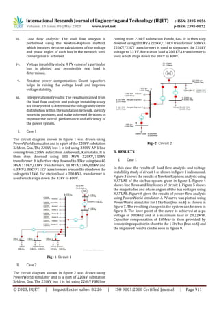 Load Flow and PV Curve Analysis of a 220kV Substation | PDF