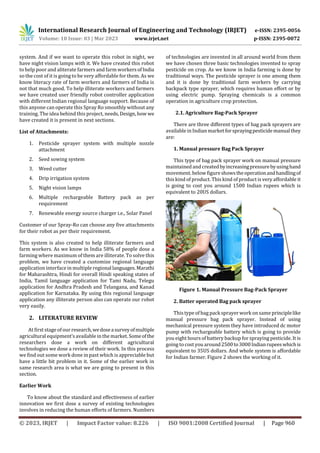 Multipurpose Agriculture Pesticide Sprayer Robot (SprayRo) | PDF | Agriculture | Industries
