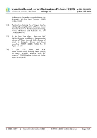 Survey on Optimization of IoT Routing Based On Machine Learning ...