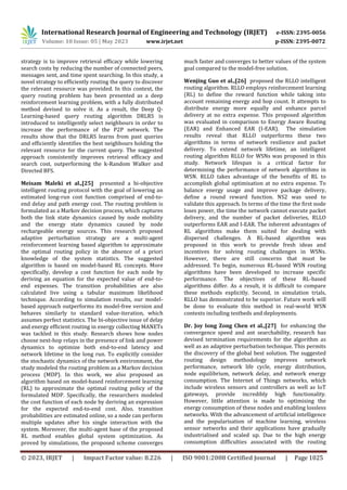 Survey on Optimization of IoT Routing Based On Machine Learning ...