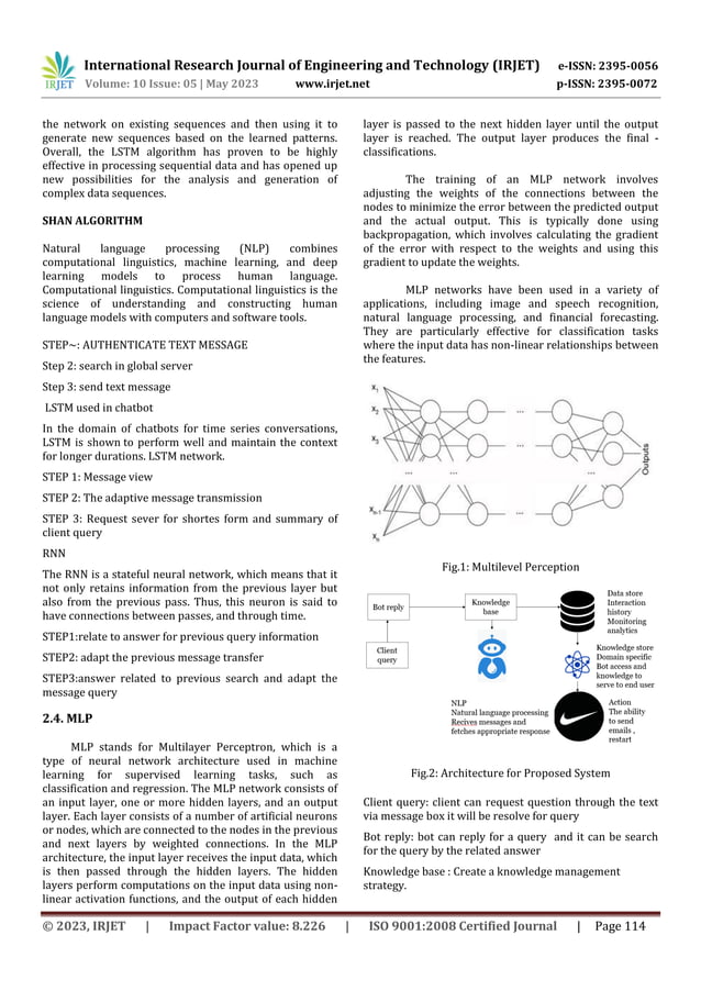 AI CHAT BOT USING SHAN ALGORITHM | PDF