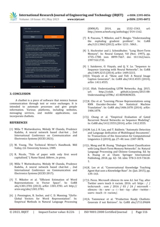 AI CHAT BOT USING SHAN ALGORITHM | PDF