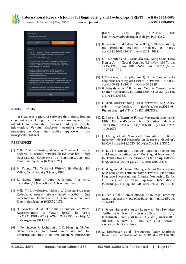 AI CHAT BOT USING SHAN ALGORITHM | PDF