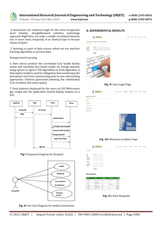 “A Medical System to Identify the Mortality Rates with Hospital ...