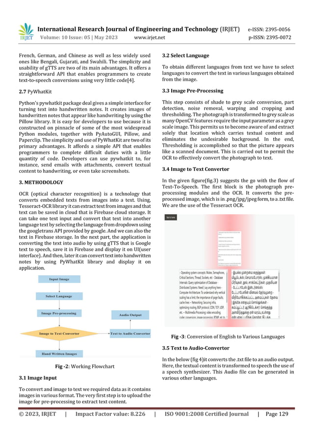 Audio computing Image to Text Synthesizer - A Cutting-Edge Content Generator Application | PDF
