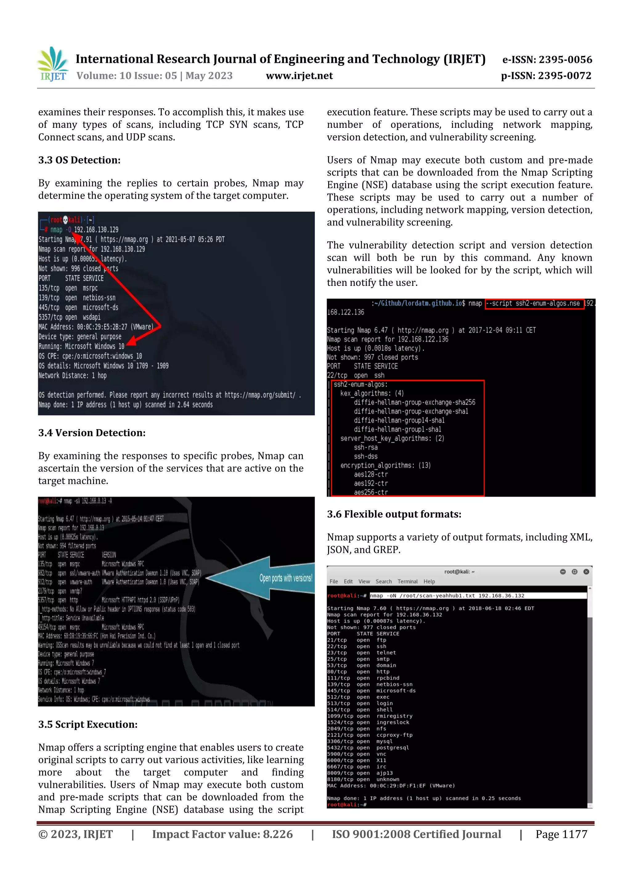 A REVIEW ON NMAP AND ITS FEATURES | PDF | Operating Systems | Computer Software and Applications