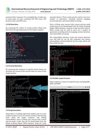 A REVIEW ON NMAP AND ITS FEATURES | PDF | Operating Systems | Computer Software and Applications