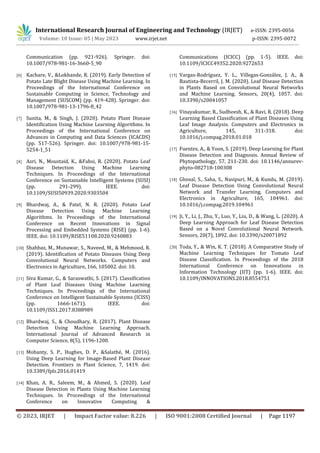 Potato leaf disease detection using convolutional neural networks | PDF