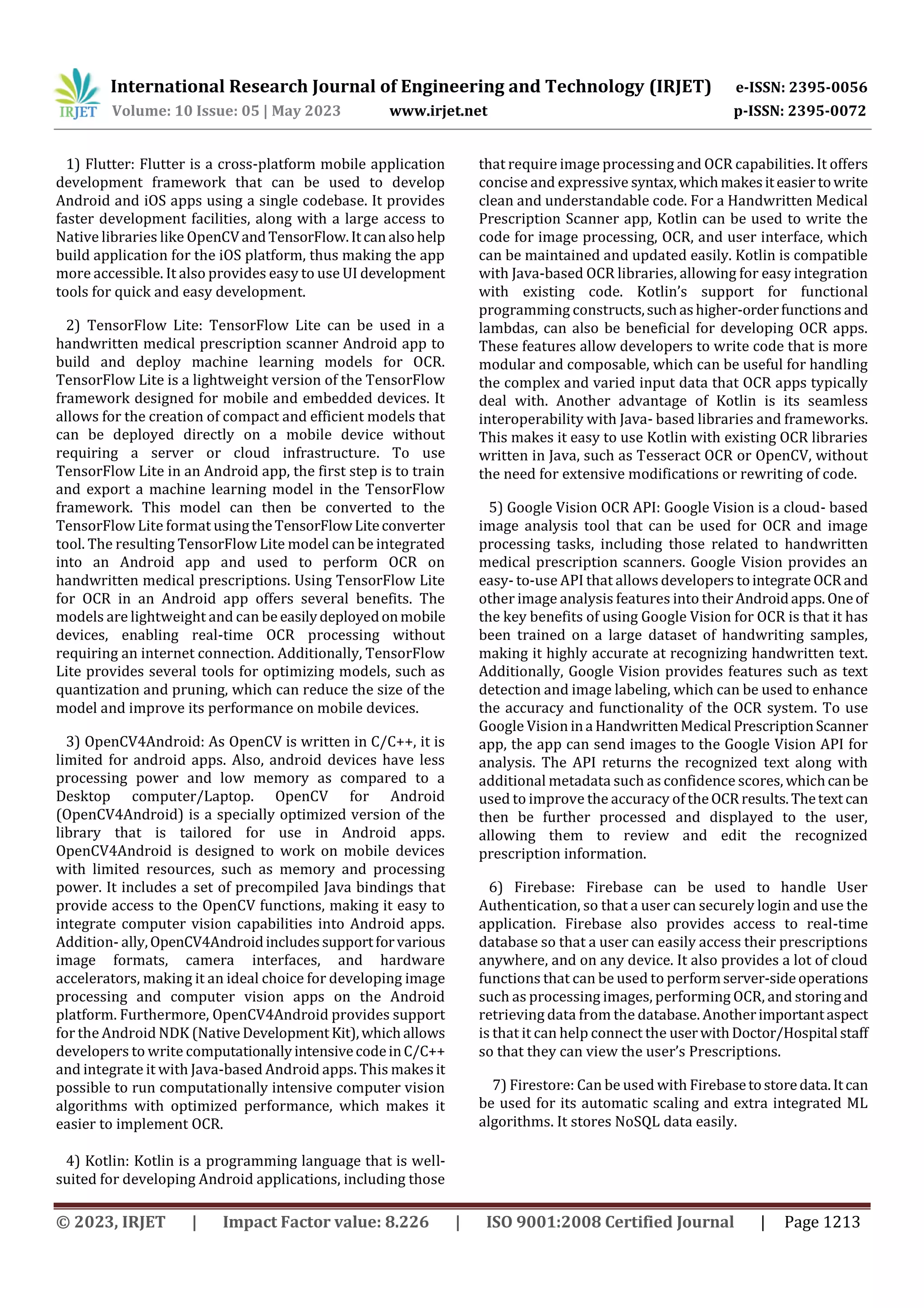 Medical Prescription Scanner using Optical Character Recognition | PDF