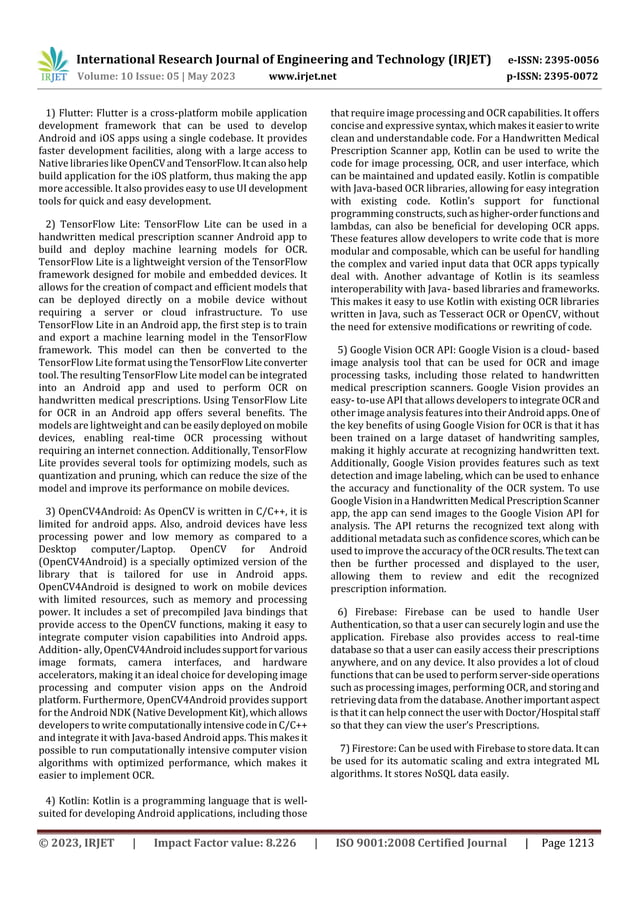 Medical Prescription Scanner using Optical Character Recognition | PDF