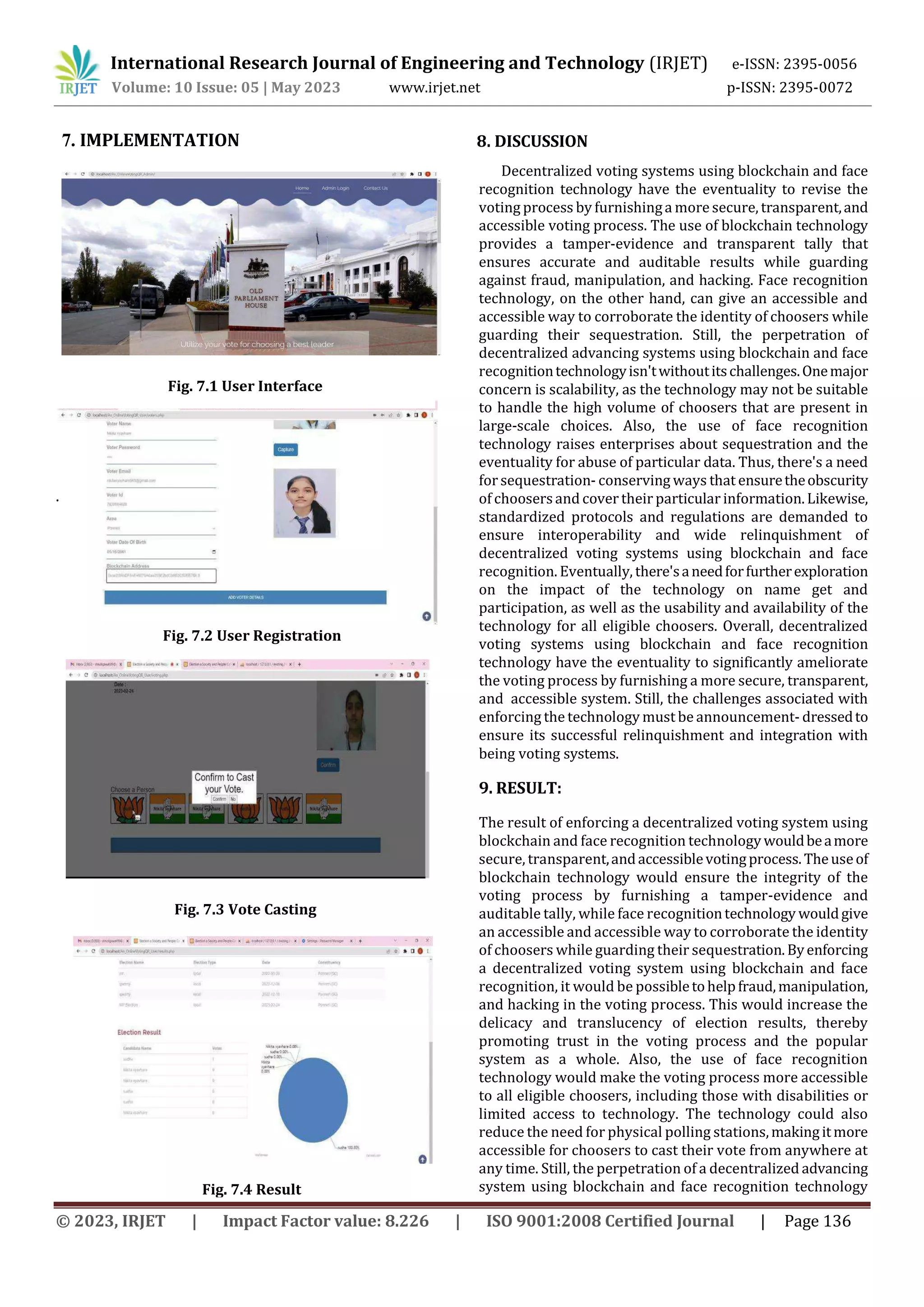 DECENTRALIZED VOTING SYSTEM USING BLOCKCHAIN | PDF