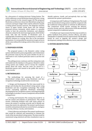DECENTRALIZED VOTING SYSTEM USING BLOCKCHAIN | PDF