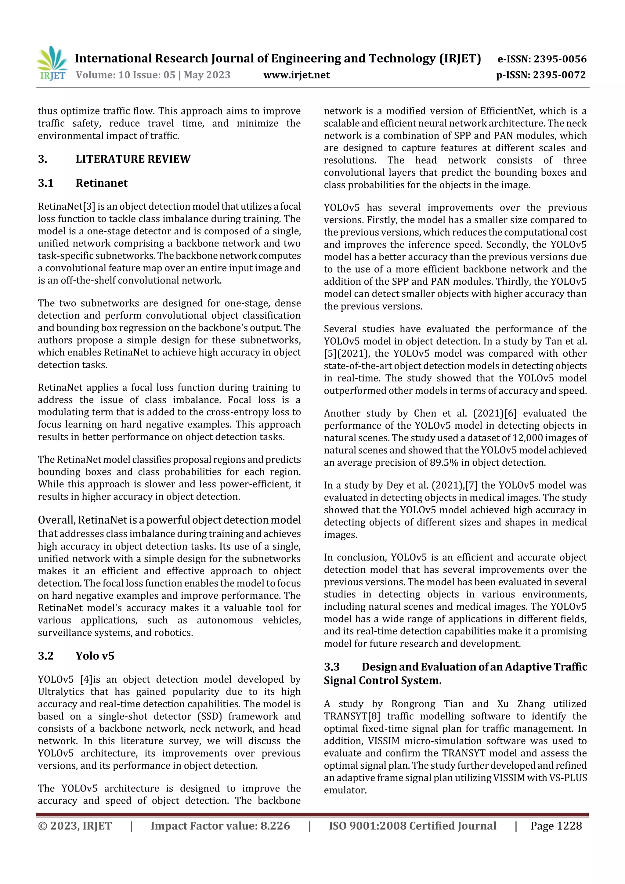 Intelligent Traffic Light Control System | PDF | Cameras and Camcorders ...