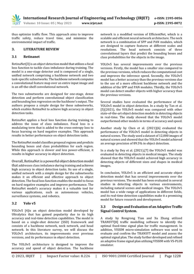 Intelligent Traffic Light Control System | PDF | Cameras and Camcorders | Consumer Electronics