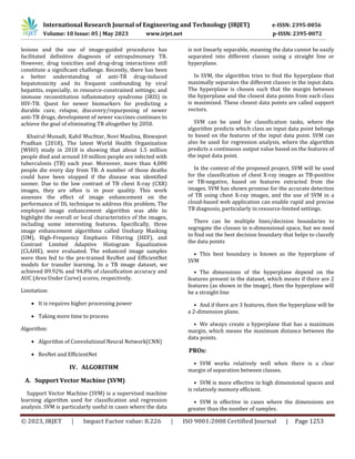 CLOUD BASED WEB-APPLICATION FOR RAPID AND PRECISE DETECTION OF TUBERCULOSIS USING DEEP LEARNING ...
