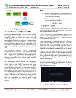 CLOUD BASED WEB-APPLICATION FOR RAPID AND PRECISE DETECTION OF TUBERCULOSIS USING DEEP LEARNING ...