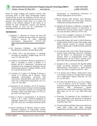 CLOUD BASED WEB-APPLICATION FOR RAPID AND PRECISE DETECTION OF TUBERCULOSIS USING DEEP LEARNING ...