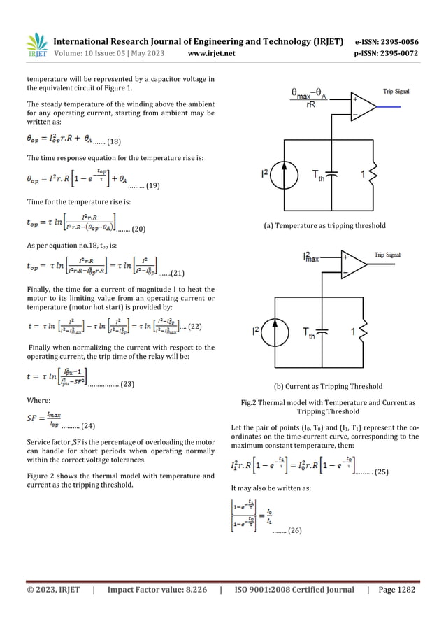 Design and Analysis of Induction Motor thermal Model for Numerical ...