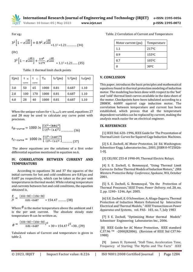 Design and Analysis of Induction Motor thermal Model for Numerical ...
