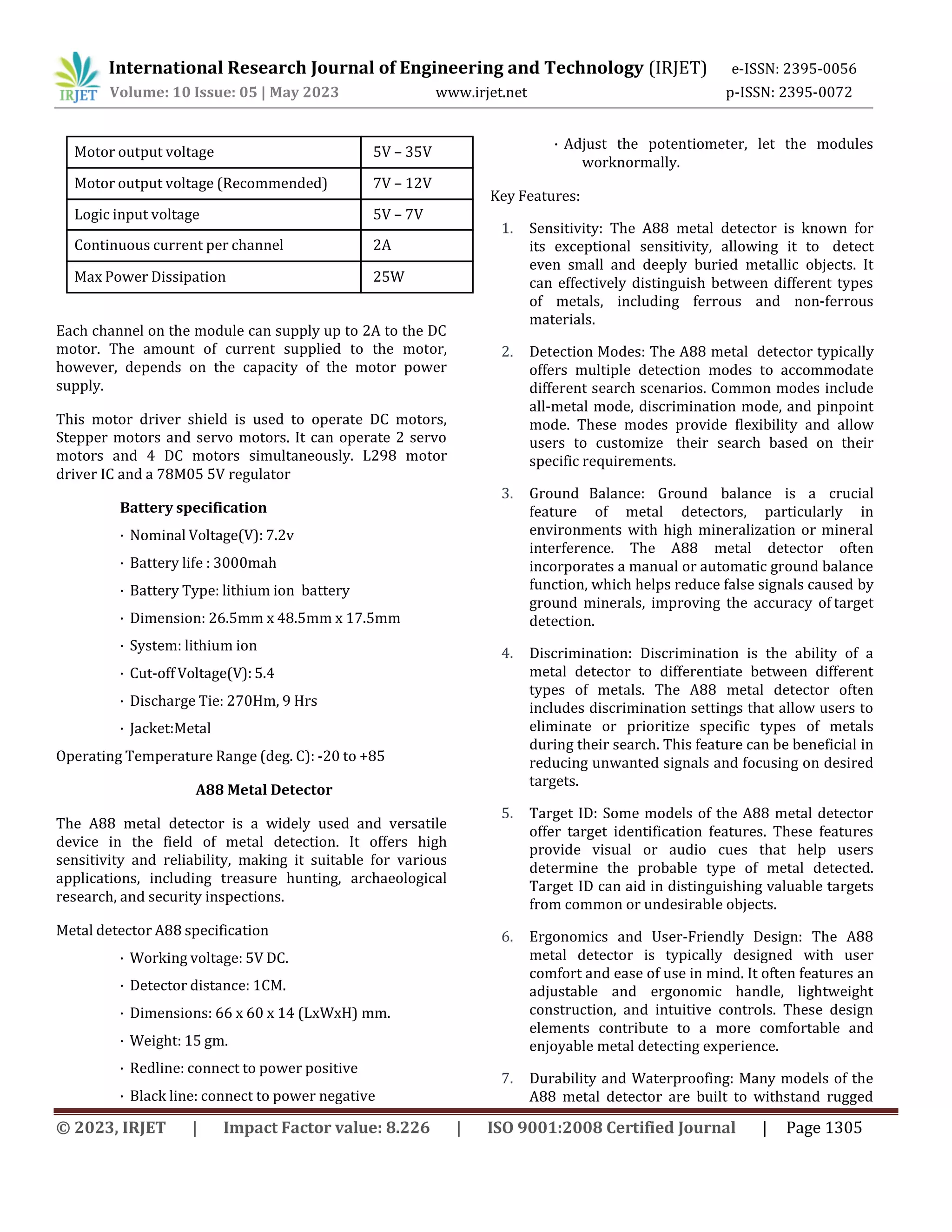 Metal Detecting Bot using NodeMCU 8266 | PDF
