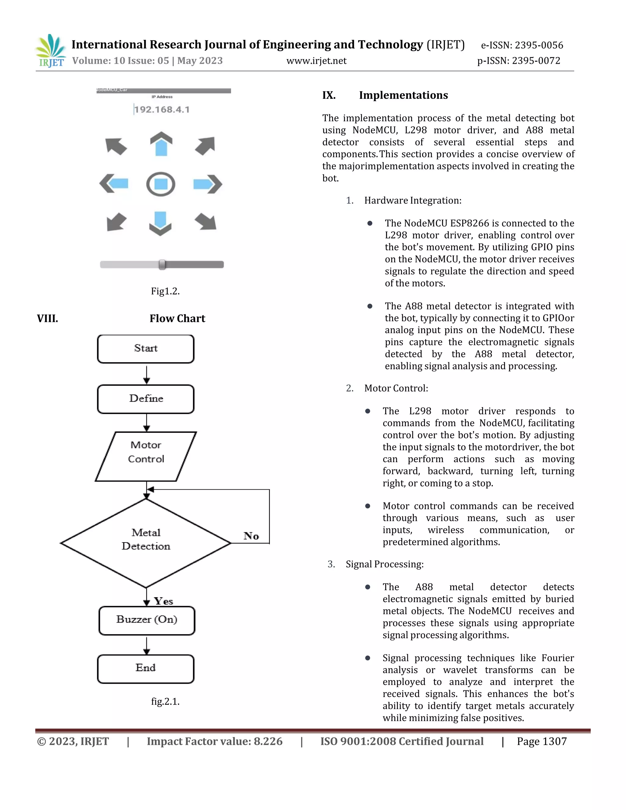 Metal Detecting Bot using NodeMCU 8266 | PDF