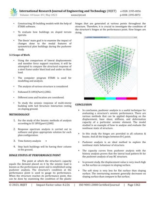 “A REVIEW STUDY ON PUSHOVER ANALYSIS OF SYMMETRIC BUILDING ON FLAT & SLOPING SURFACE | PDF ...