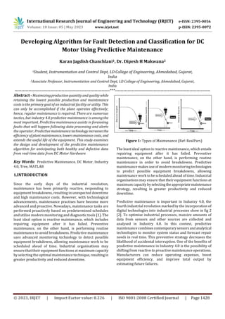 Developing Algorithm for Fault Detection and Classification for DC ...