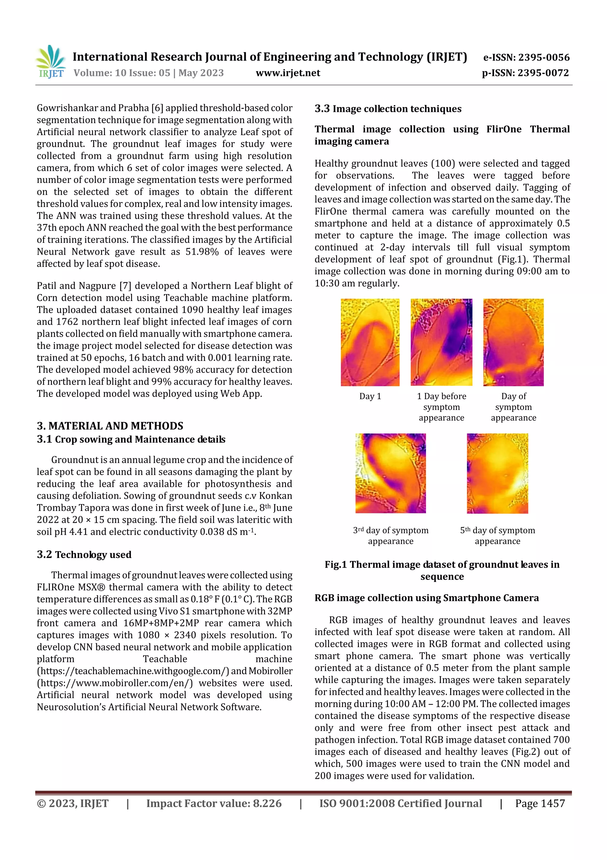 Detection Of Early Leaf Spot Of Groundnut Using Neural Network Techniques Pdf