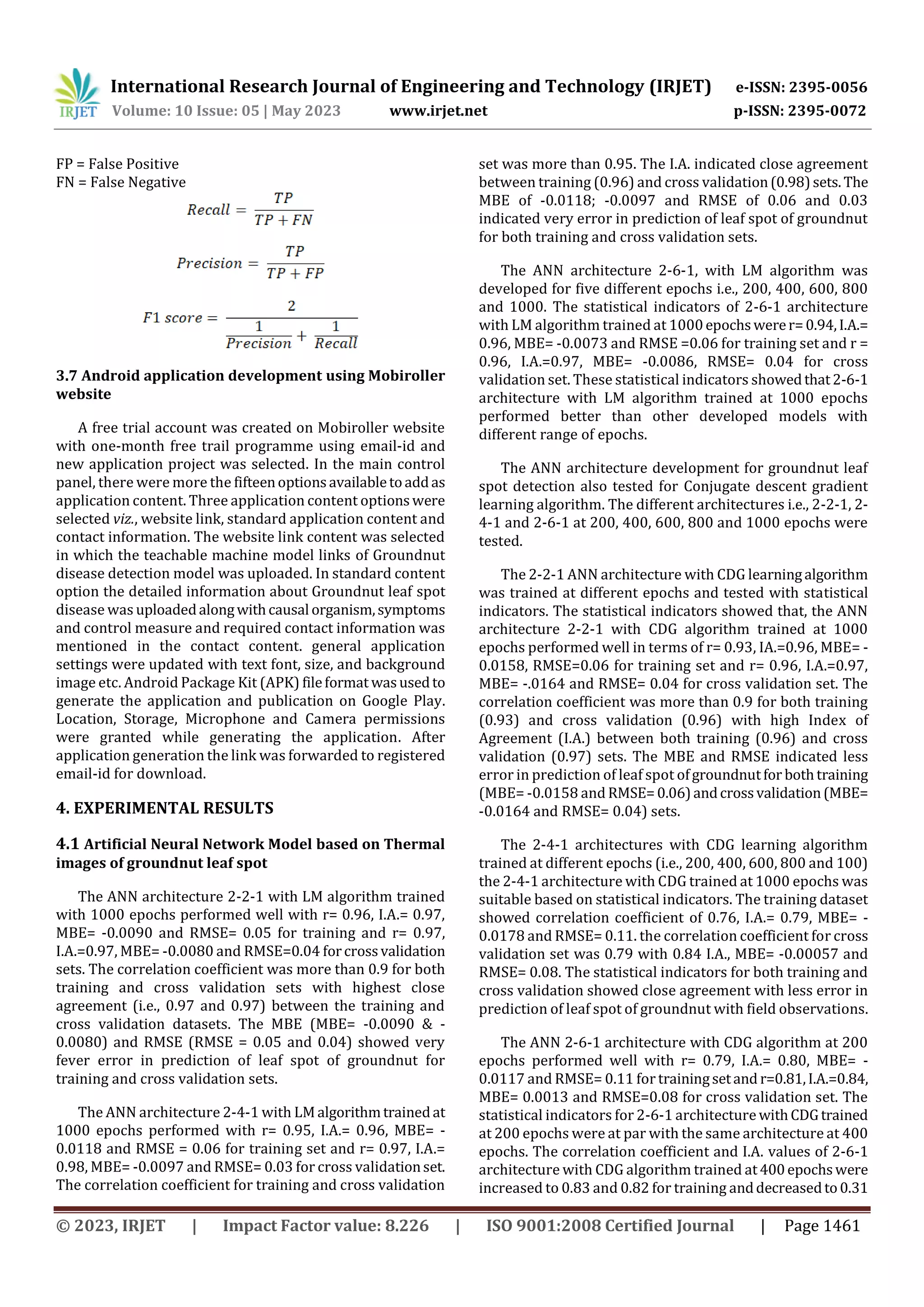 Detection of Early Leaf spot of groundnut using Neural Network techniques | PDF