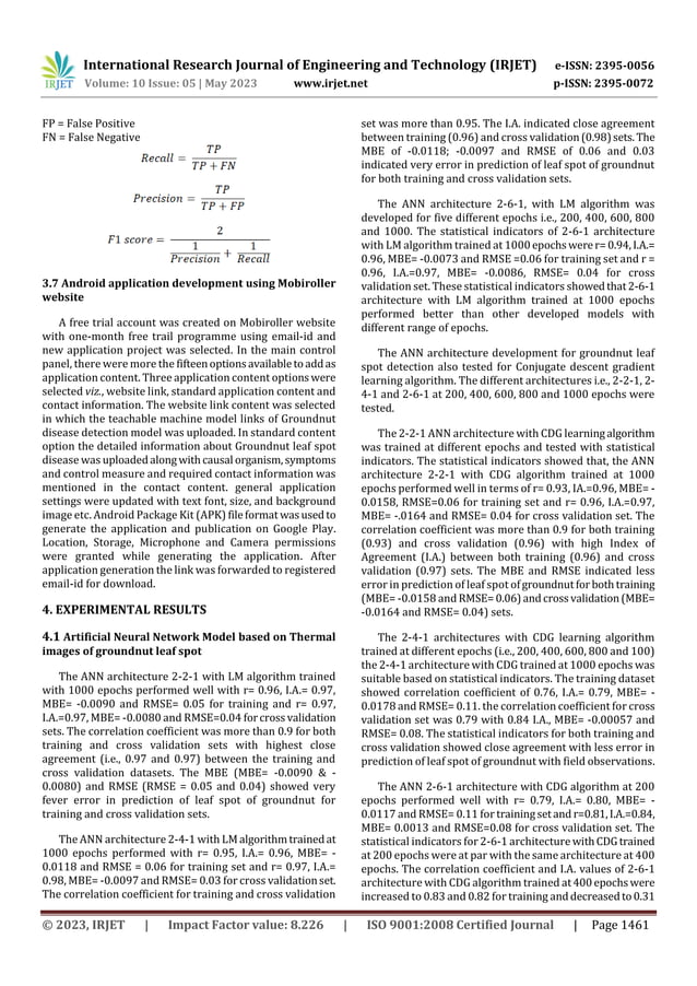 Detection of Early Leaf spot of groundnut using Neural Network techniques | PDF