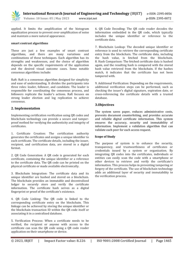 Digital Certificate Verification Using Blockchain Pdf