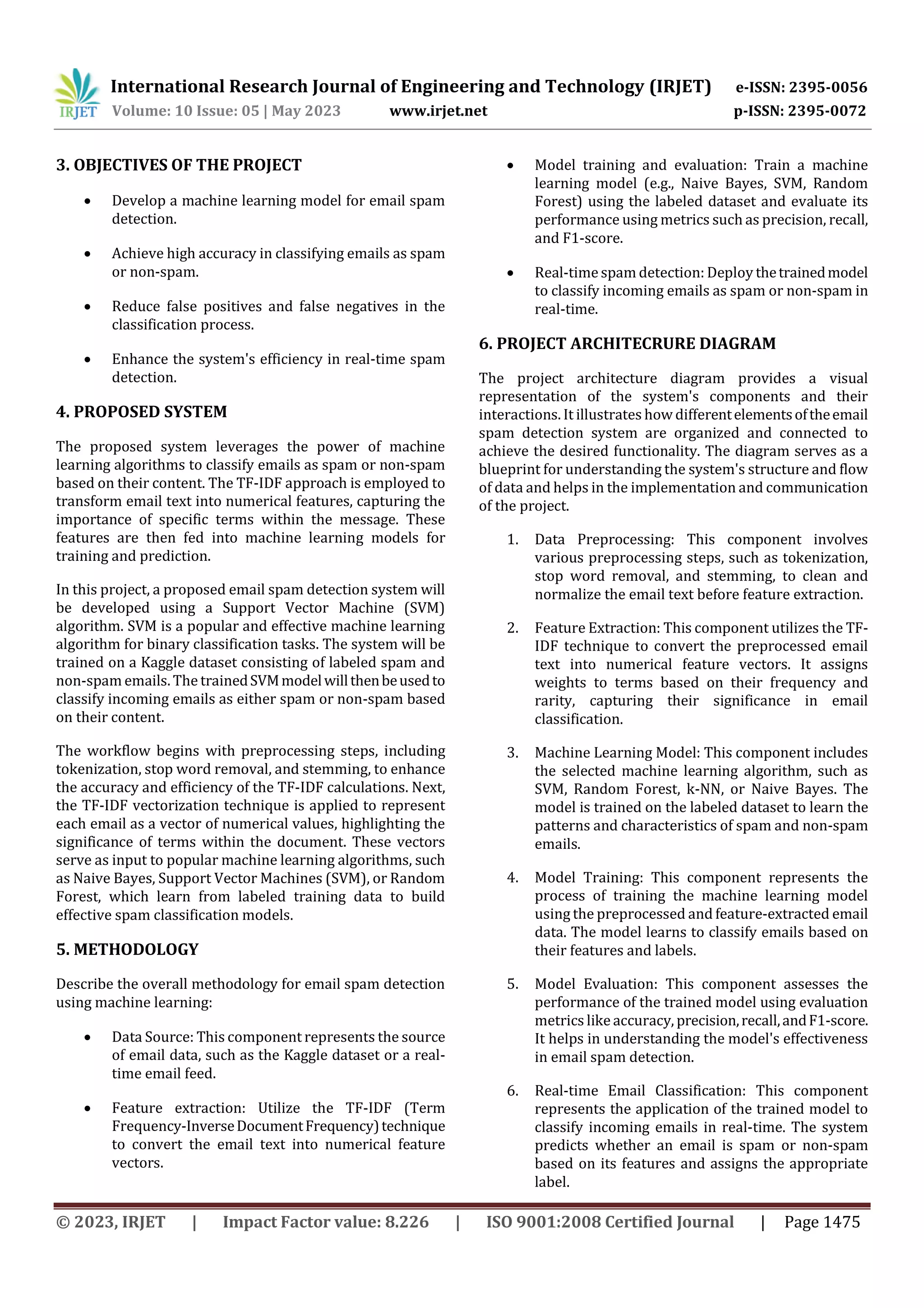 Email Spam Detection Using Machine Learning | PDF