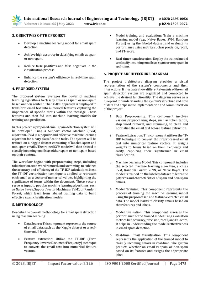 Email Spam Detection Using Machine Learning | PDF