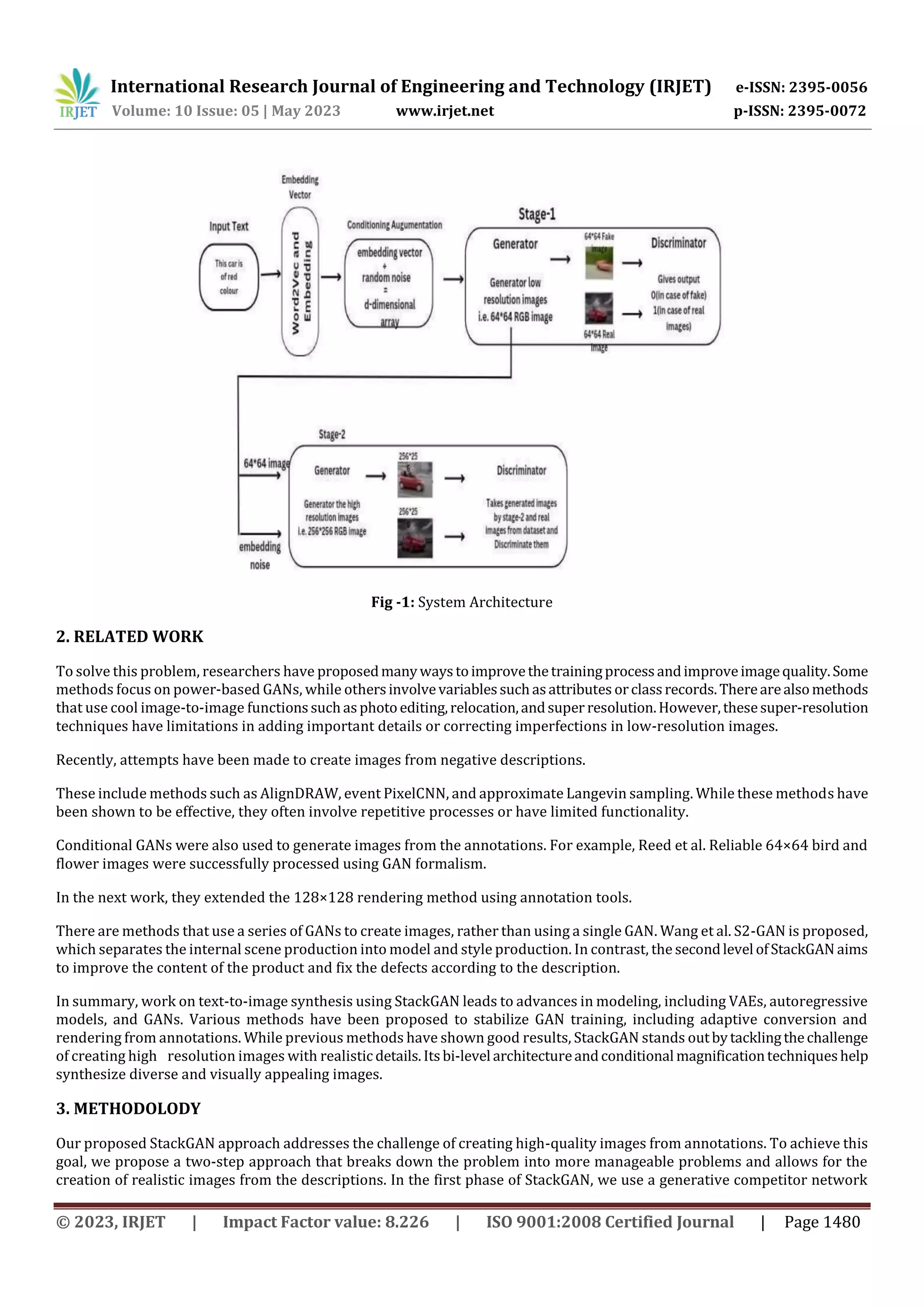 TEXT TO IMAGE GENERATION USING GAN | PDF