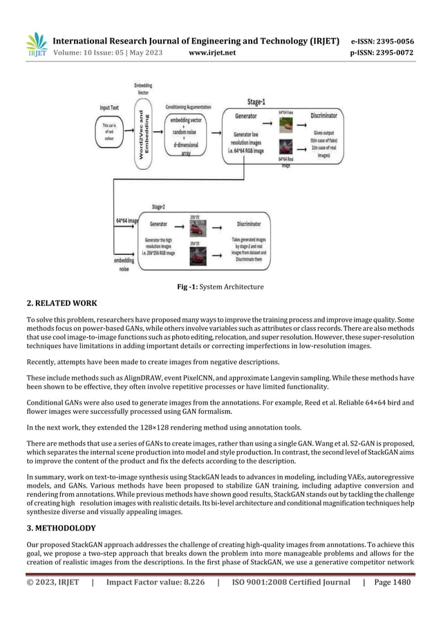 TEXT TO IMAGE GENERATION USING GAN | PDF