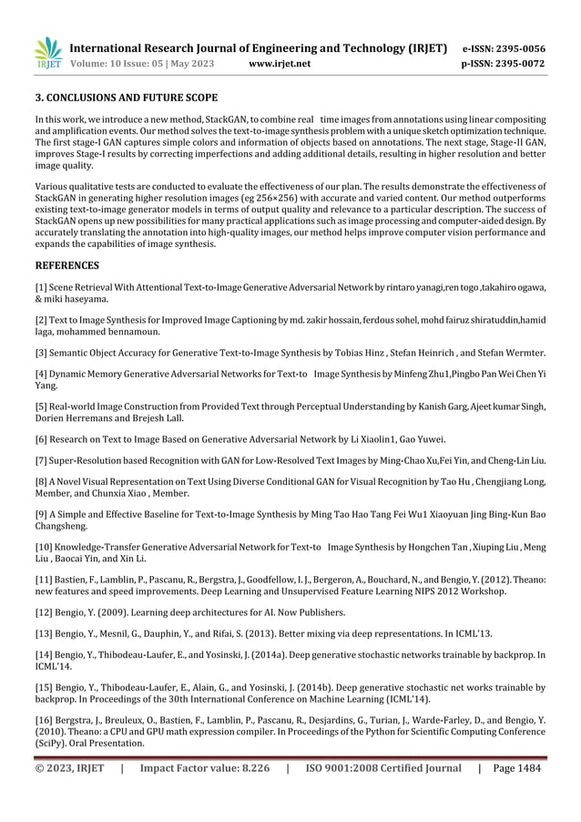 TEXT TO IMAGE GENERATION USING GAN | PDF