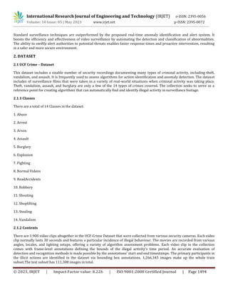 Real-time Anomaly Detection and Alert System for Video Surveillance | PDF
