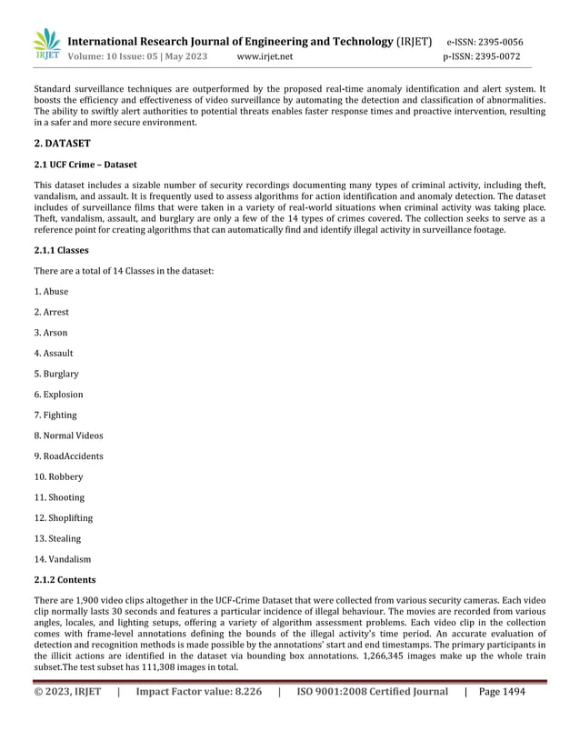 Real-time Anomaly Detection and Alert System for Video Surveillance | PDF