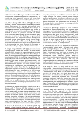 Music Recommendation System | PDF