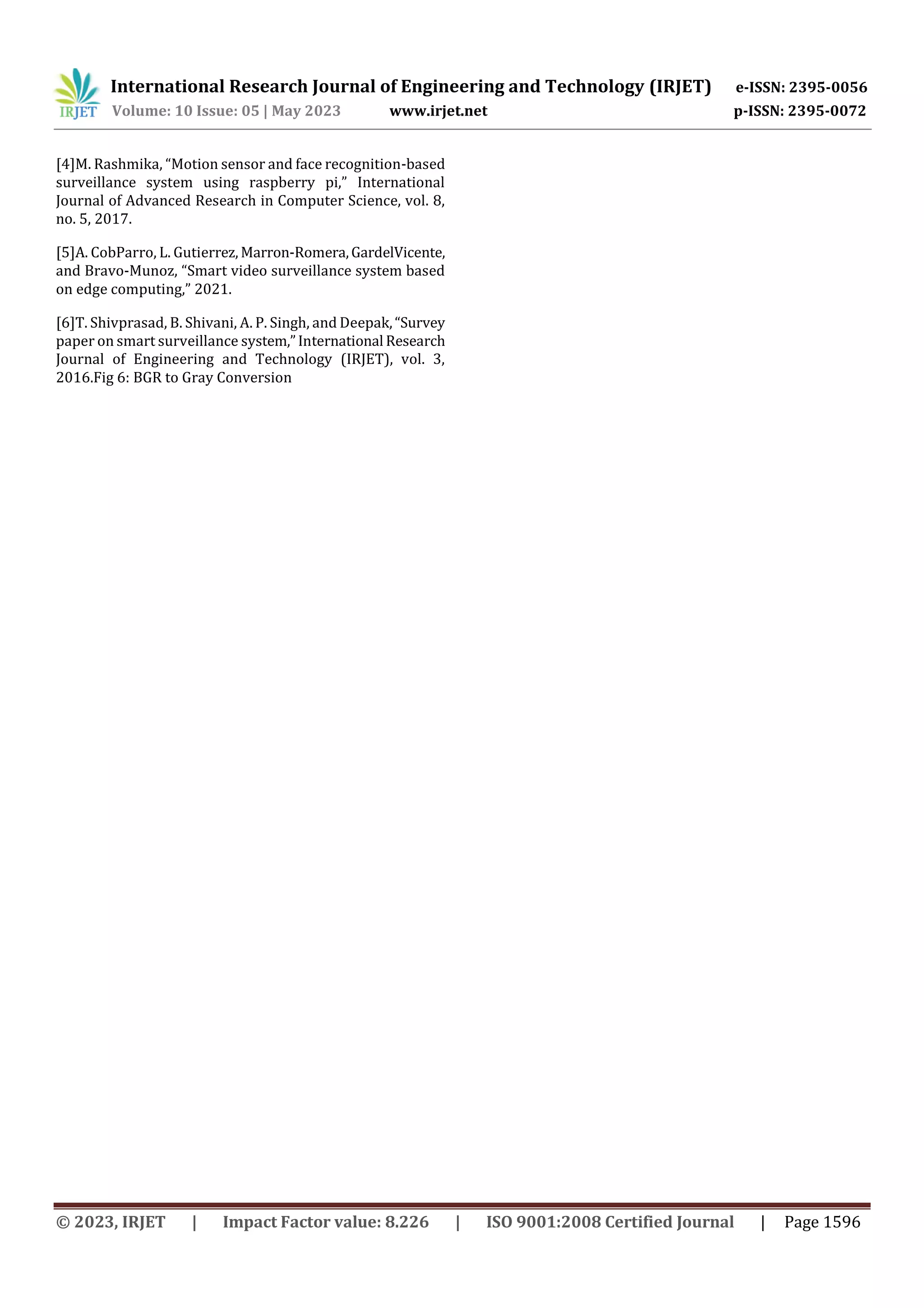 Advanced Intelligent Video Surveillance System In Elevators By Using OpenCV | PDF