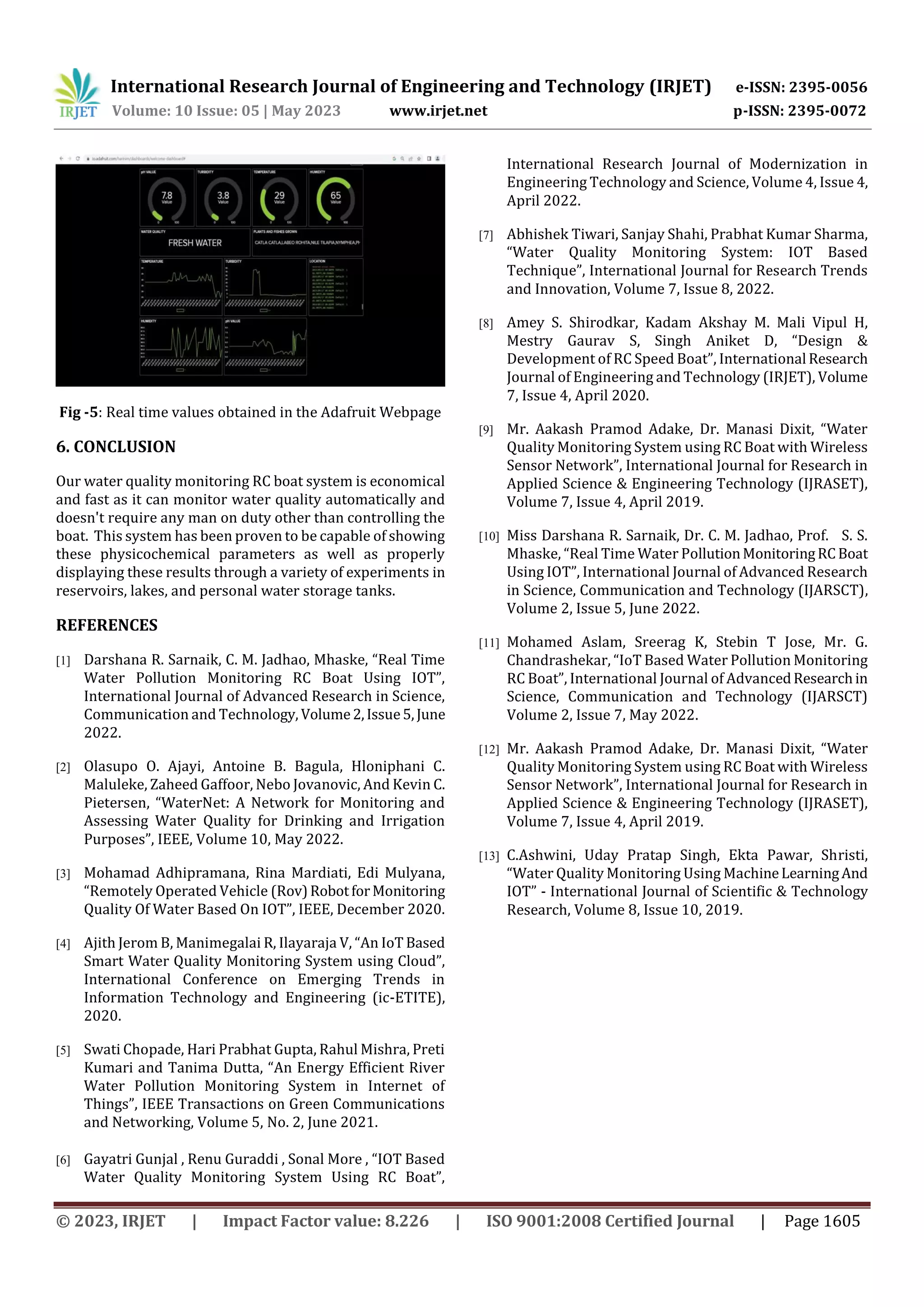 WATER QUALITY MONITORING RC BOAT | PDF