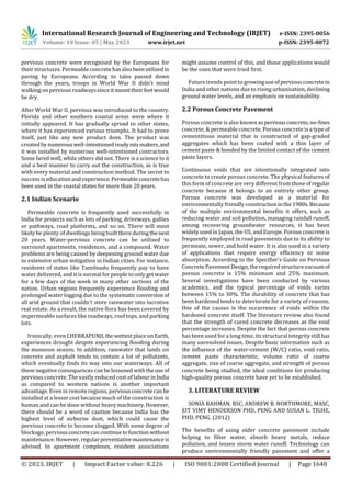 A Review Paper on Pervious Concrete | PDF