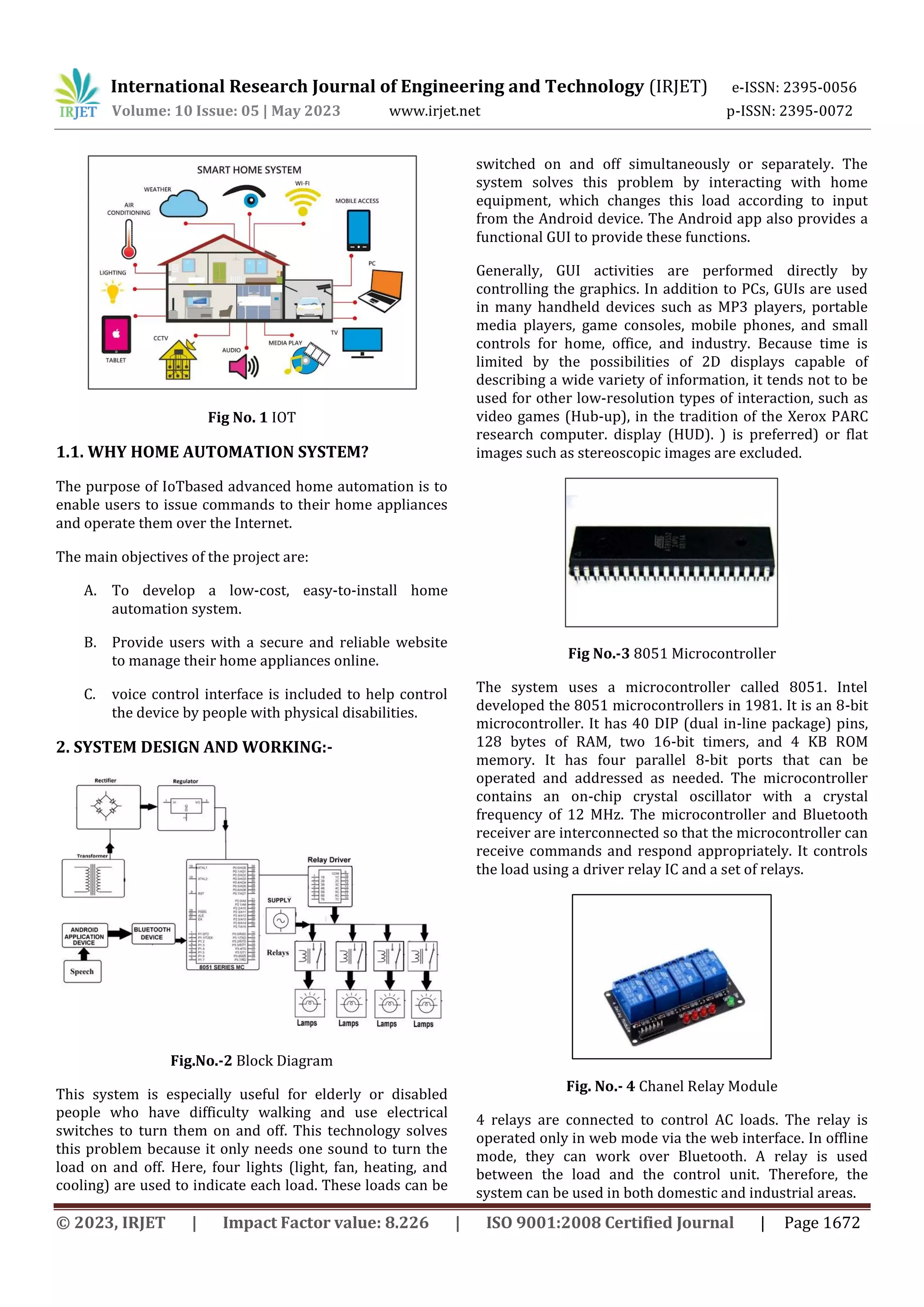 Iot Based On Wireless Home Automation Pdf