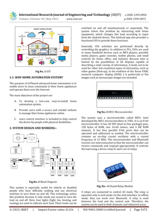 IoT BASED ON WIRELESS HOME AUTOMATION | PDF