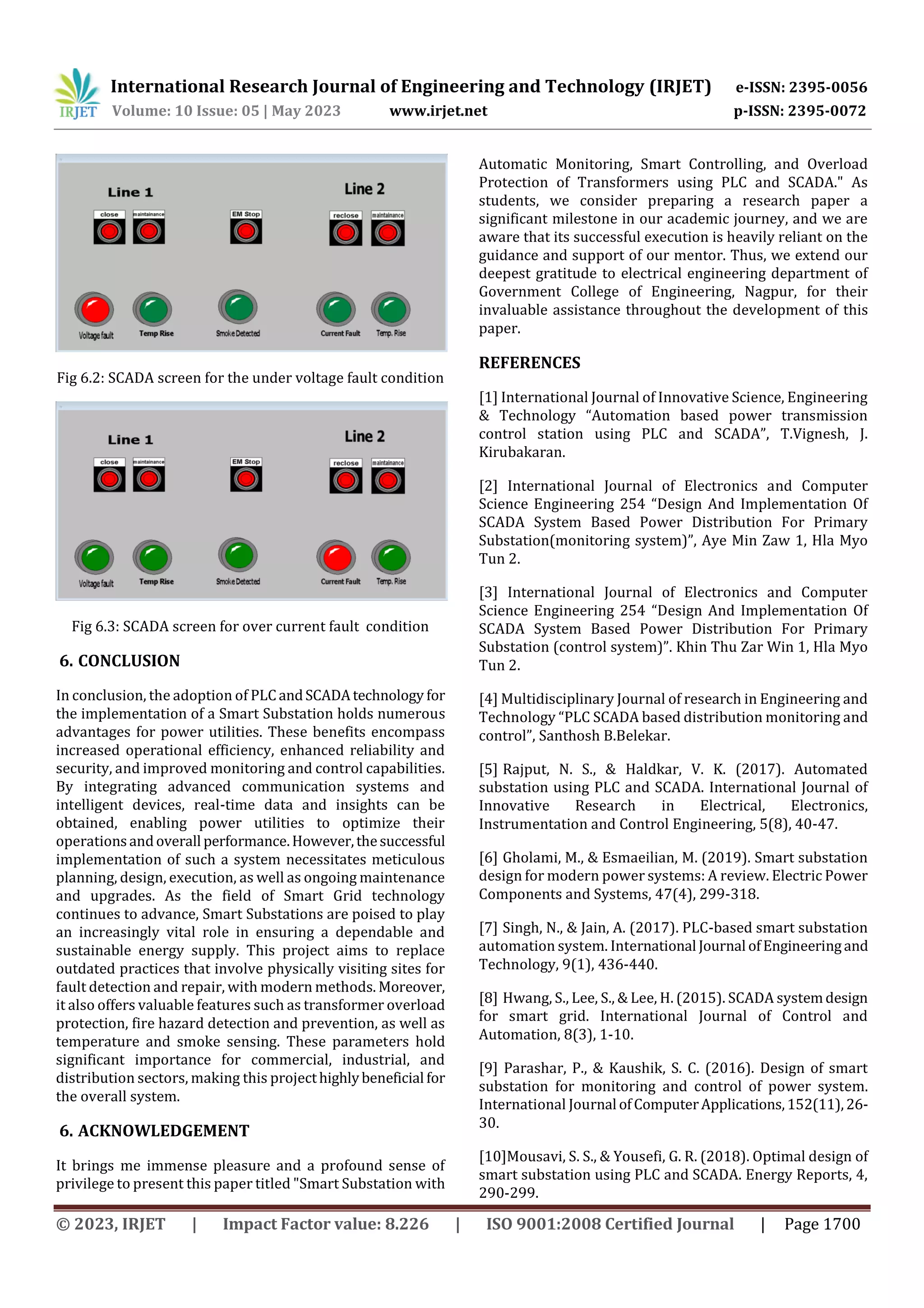 Smart Substation with Automatic Monitoring, Smart Controlling and Overload Protection of ...