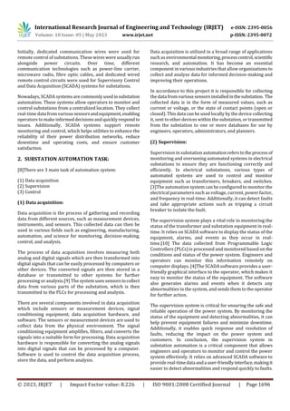 Smart Substation with Automatic Monitoring, Smart Controlling and ...